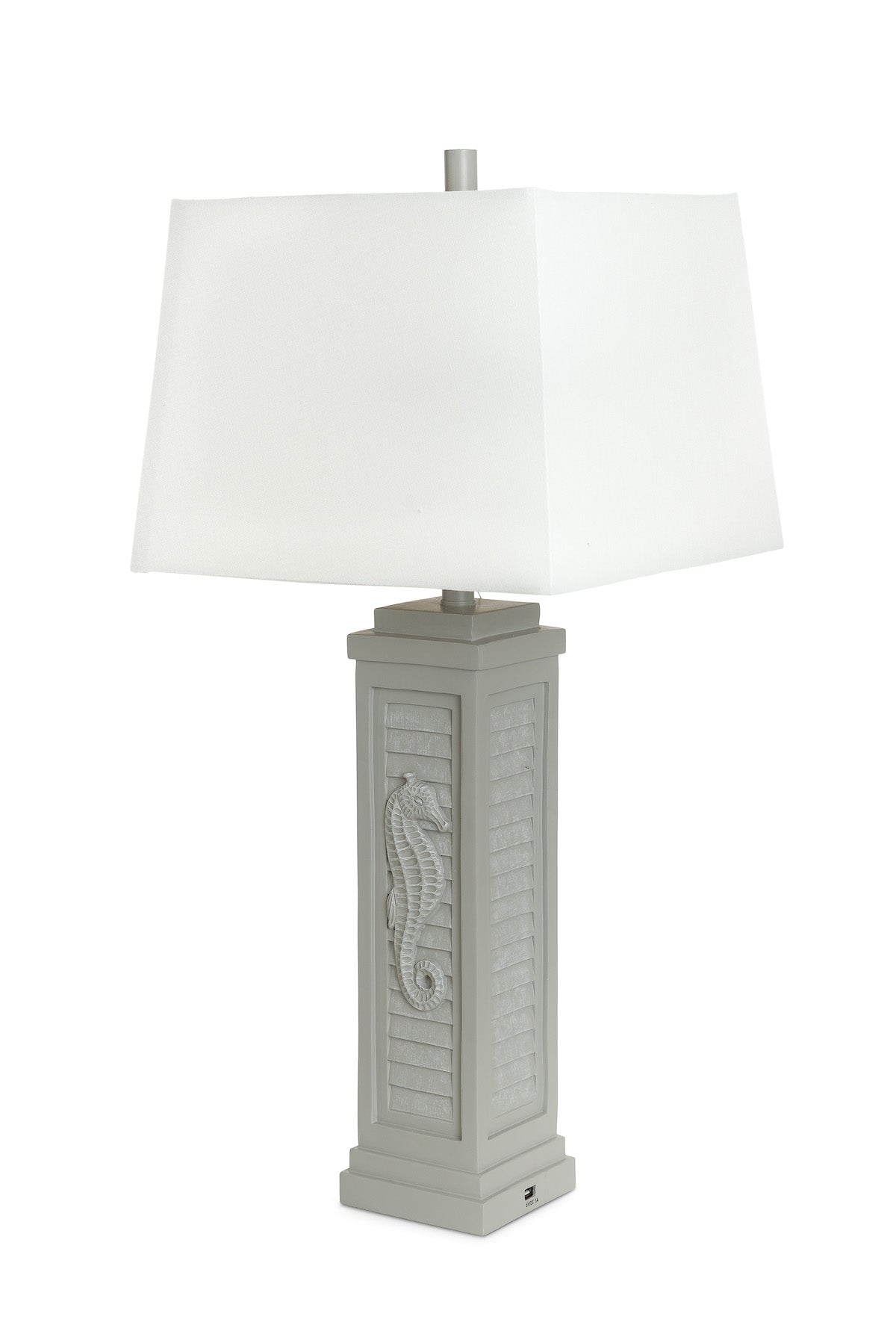 Beige/Grey Sea Horse Shutter USB Table Lamp – FOS Furniture (FL)