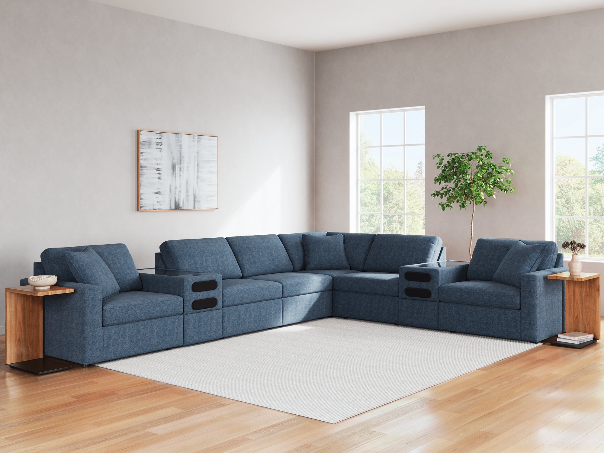 Modmax 8-Piece Sectional with Audio Consoles – FOS Furniture (FL)